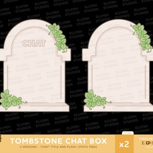 Chat Box Tombstone Grave Stone Halloween | Decoration Twitch Stream ...