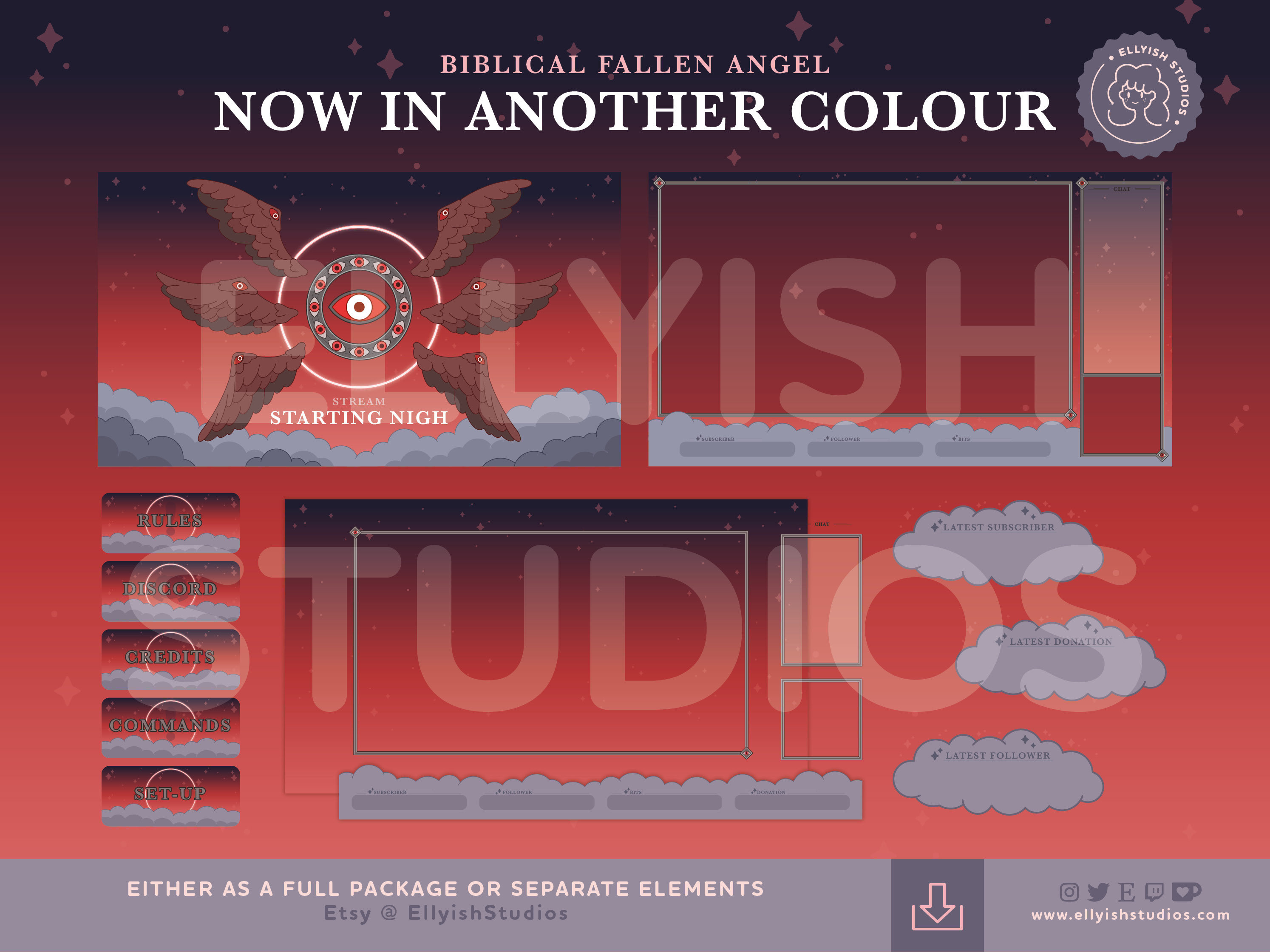 ANIMATED Biblical Angel Stream Package | Heaven Sky Clouds Stars Space ...