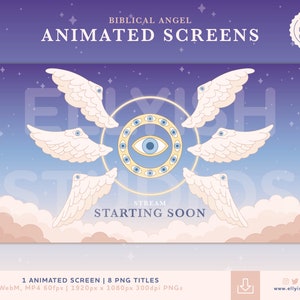 ANIMATED Biblical Angel Stream Package | Heaven Sky Clouds Stars Space ...