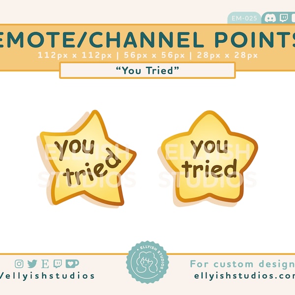 You Tried Star Sticker - Etsy
