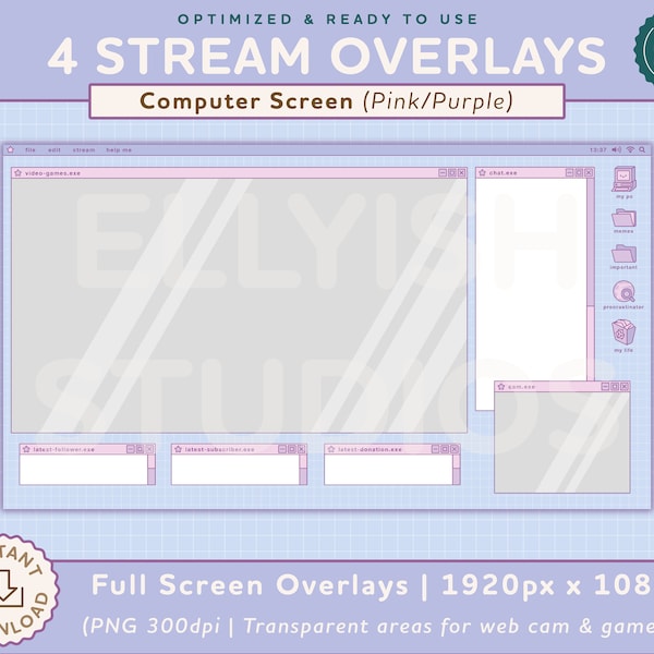 Anime Just Chatting Overlay - Etsy