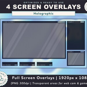 Holographic KDA Inspired Twitch Stream Package | Streamer Graphics ...