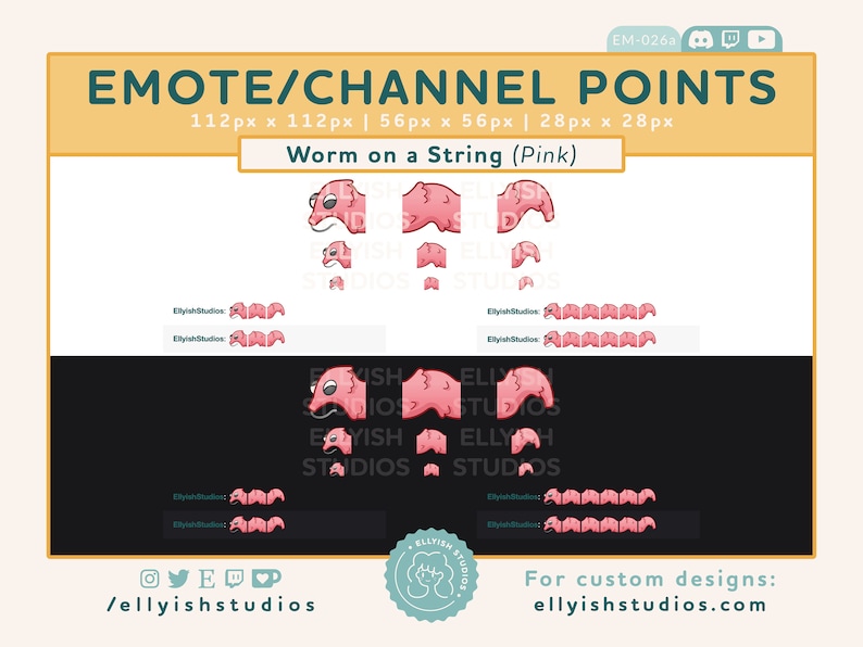 Worm on a String Emote | Channel Points | Long Wormy Toy | Pink ...