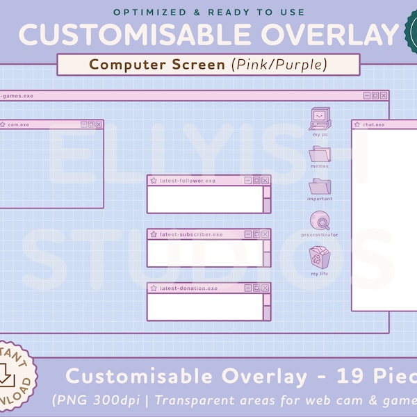 Windows Twitch Overlay - Etsy