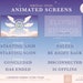 4 ANIMATED Biblical Angel Angelic Stream Screens | Heaven Sky Clouds ...