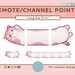 Extra Long Cat Pink Emote | Channel Points | Japanese Plushie Toy ...