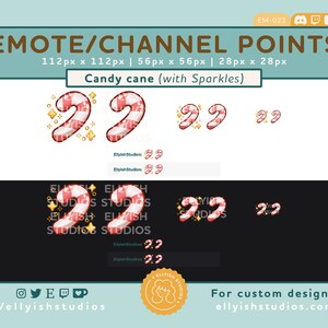 Christmas Candy Cane Emote | Holiday Festive Xmas Theme | Channel ...