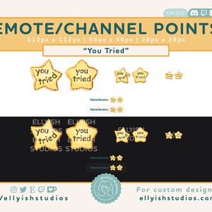You Tried Emote | Meme Star Sticker RIP Epic Fail Gold Shiny | Channel ...