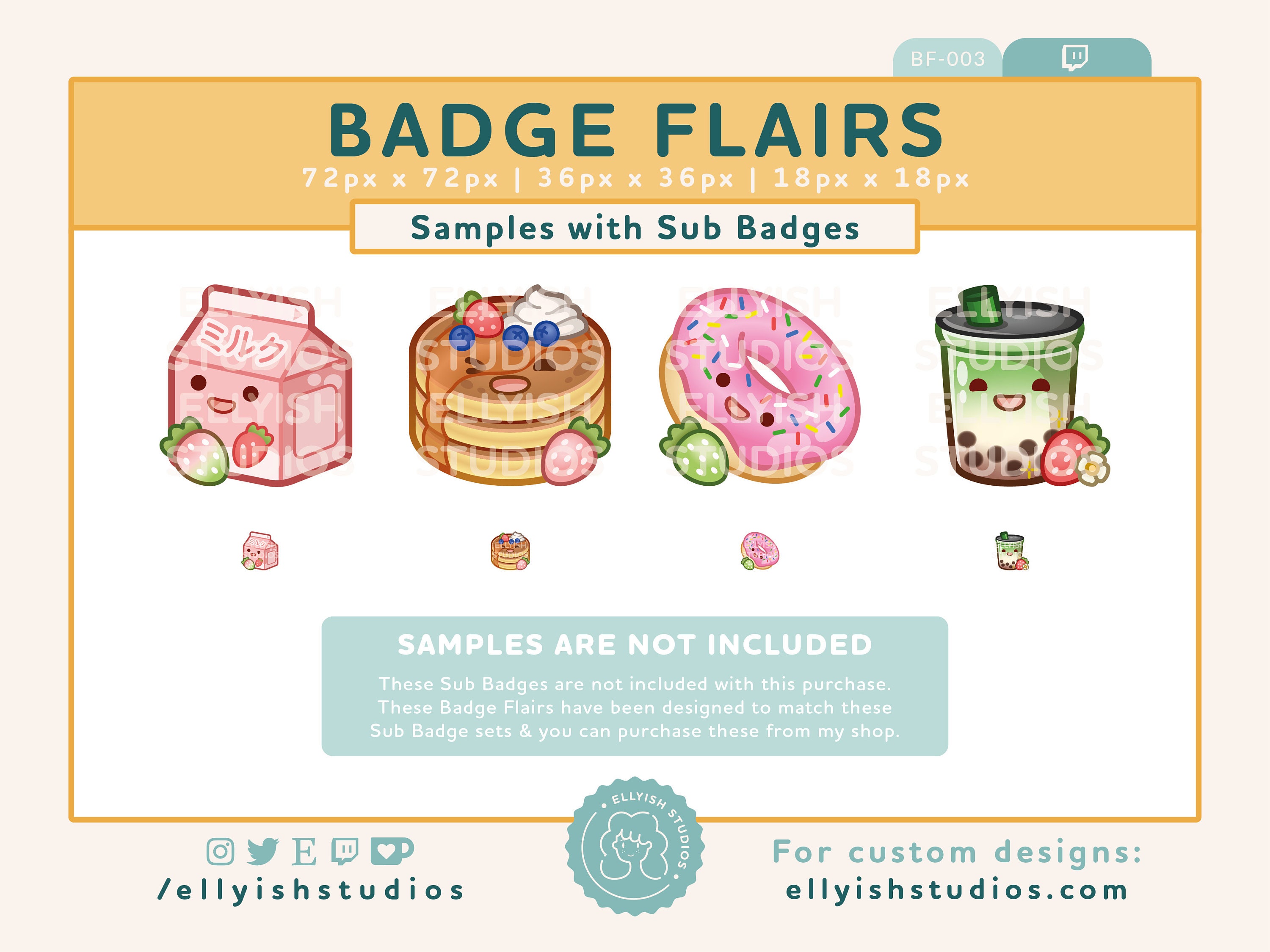 10 Strawberry Twitch Badge Flairs | Strawberries Sub Badges | Fruit ...