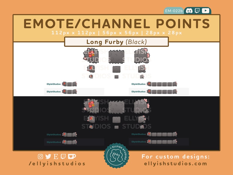 Long Black Furby Emote | Channel Points | Horror Creepy Halloween ...