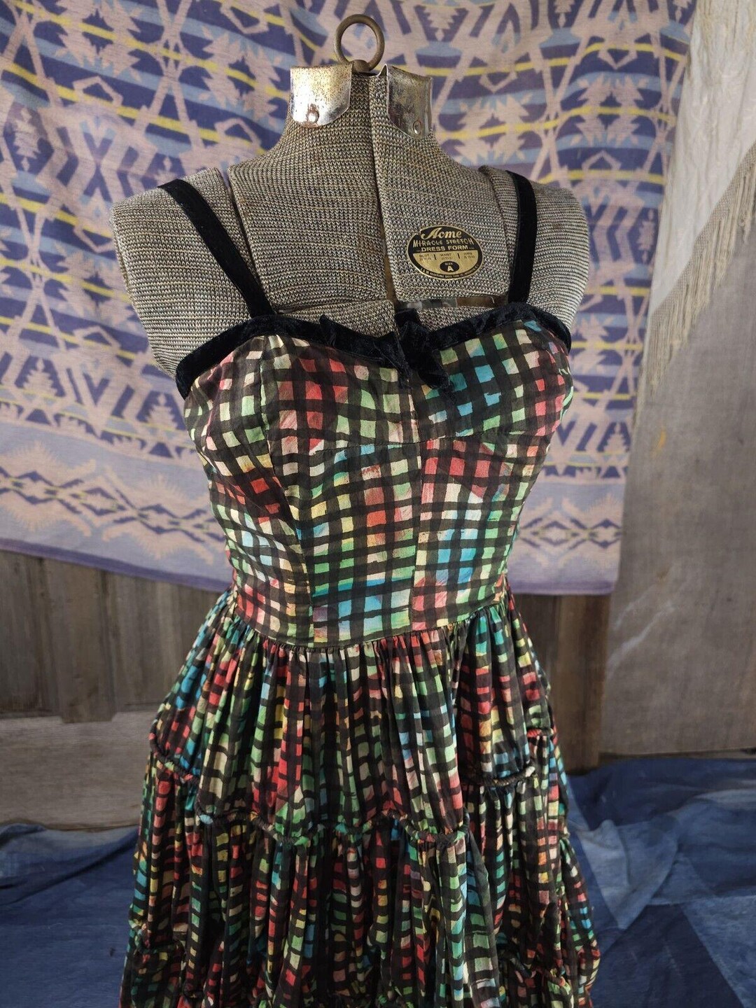Vintage 1950s It's A Jor'elle Model Rockabilly Dress Made in Mexico ...