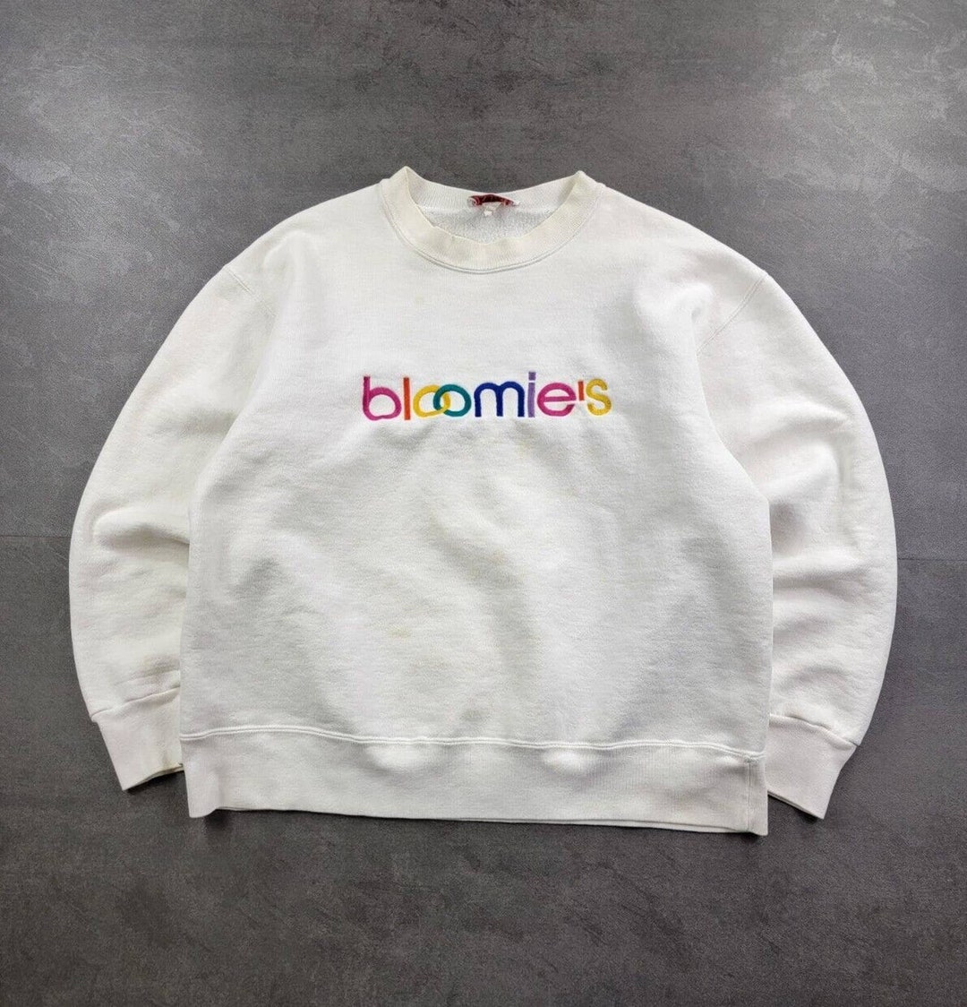 Vintage Bloomie's Crewneck Sweatshirt 90s Bloomingdale's Embroidered Sz ...