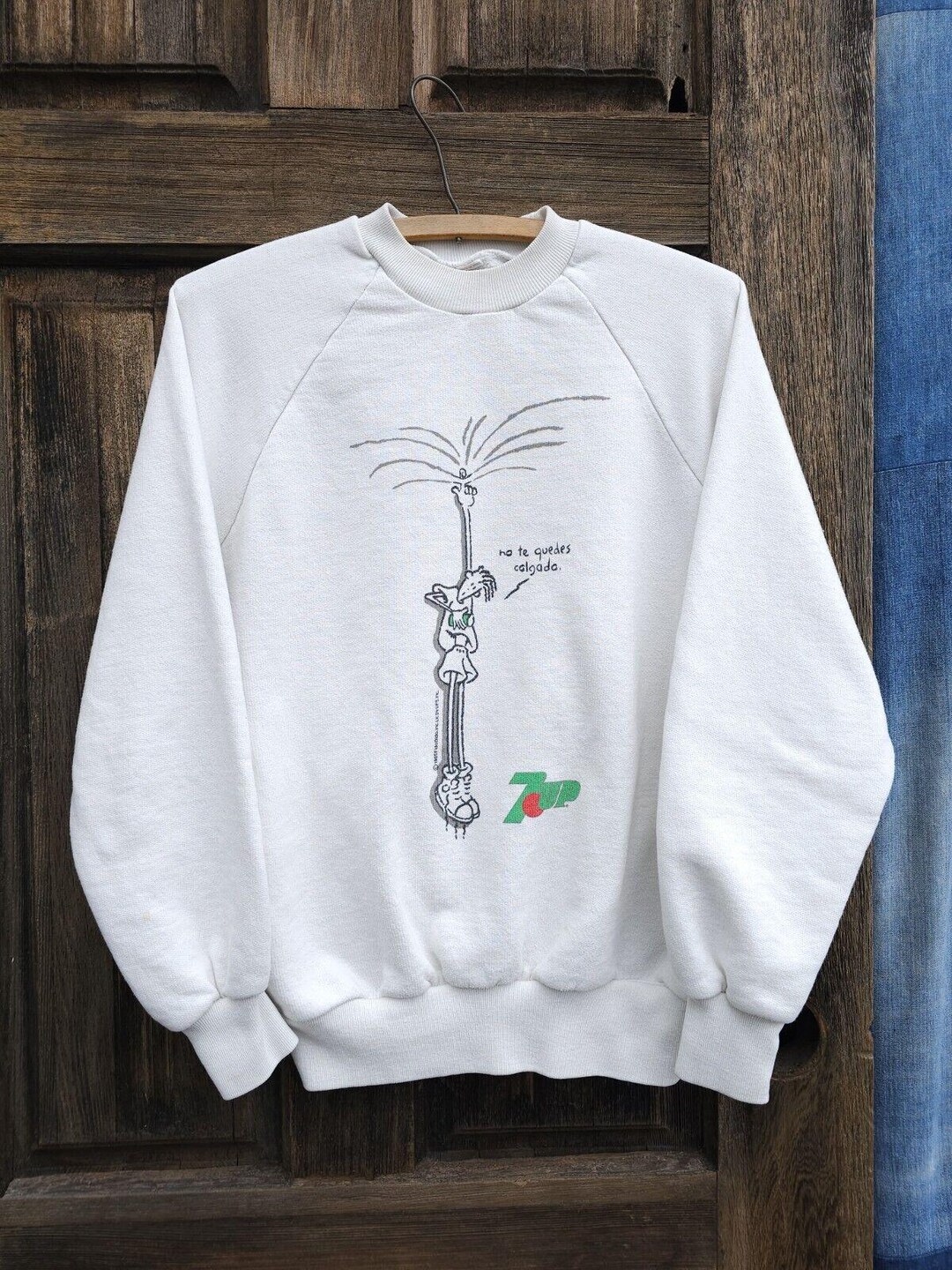 Vintage 1980s Fido Dido 7up Soda White Crewneck Sweatshirt M ...