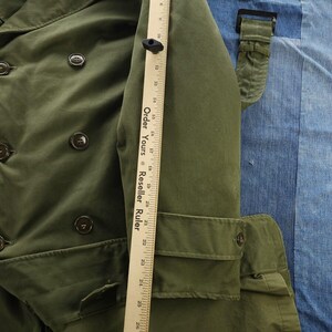 Vintage 1950s US Army OG-107 Overcoat Trench Korean War Era Green OD ...