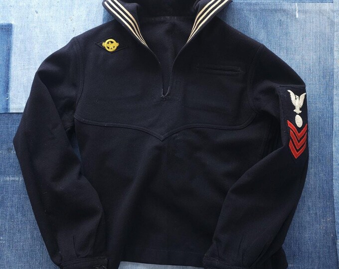 Vintage WW2 USN Naval Clothing Factory Wool Crackerjack Sailor Top ...