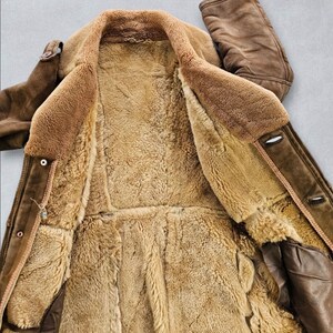 Vintage 1960s Polish Sheepskin Overcoat Bielskie Zakt Futrzarskie ...