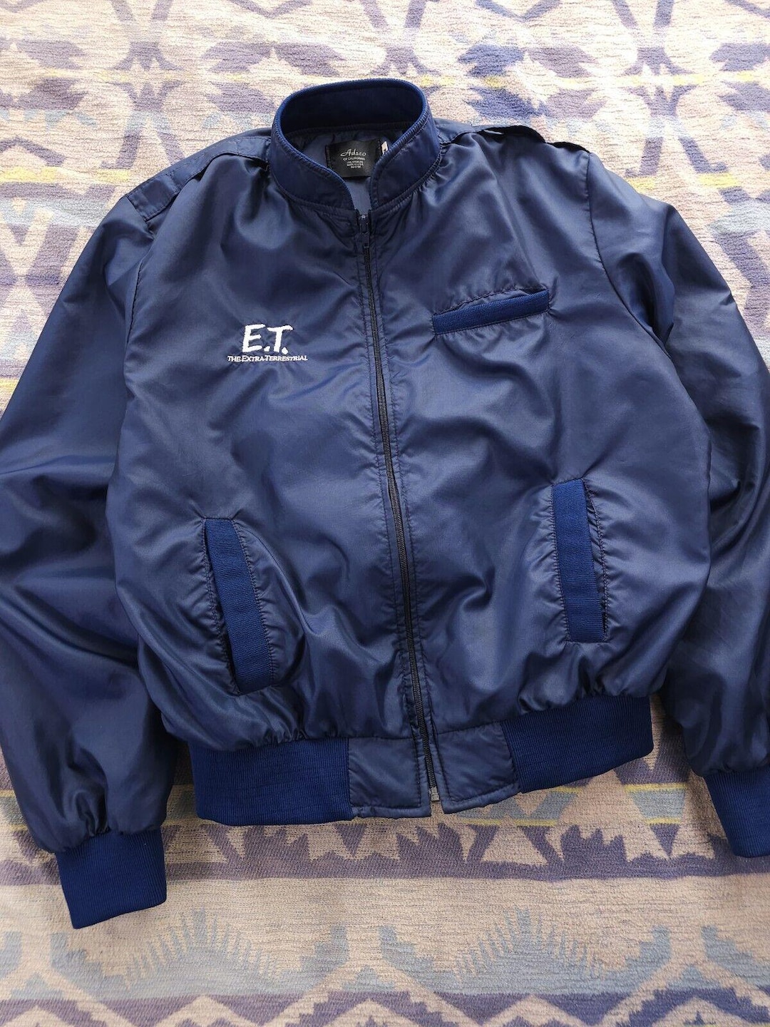 Vintage 1980s E.T. the Extra-terrestrial Promo Bomber Jacket Full-zip M ...