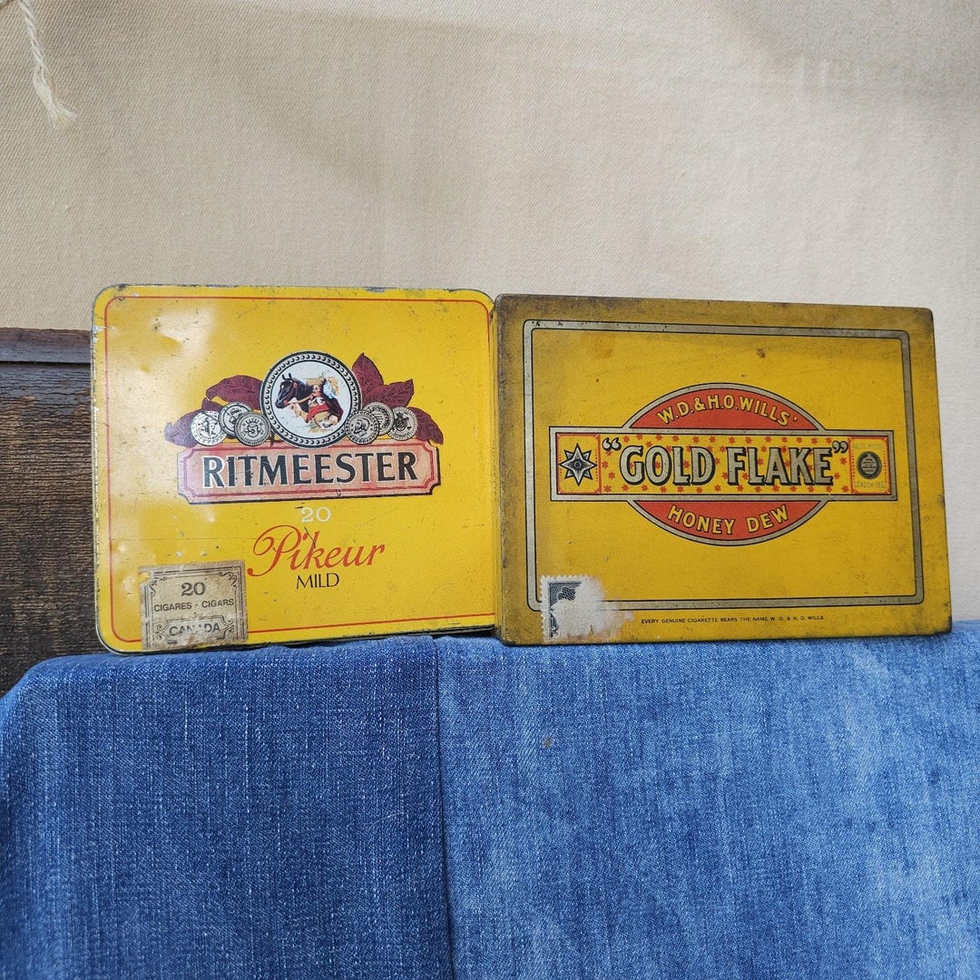 Vintage Gold Flake Honey Dew Ritmeester Cigar Cigarette Tins Boxes - Etsy