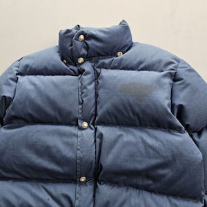 Vintage 1970s the North Face Brown Label Blue Puffer Jacket Goose Down ...
