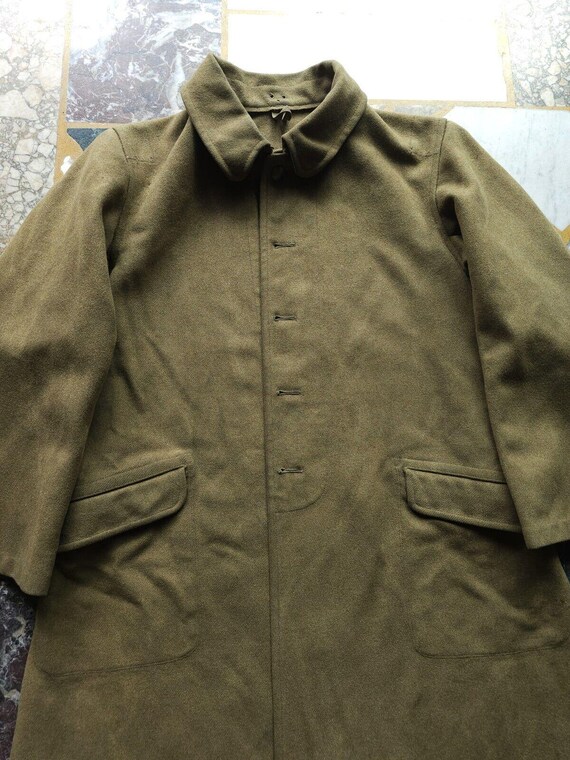 Vintage 1940s WW2 Imperial Japanese Army Wool Overcoa… - Gem