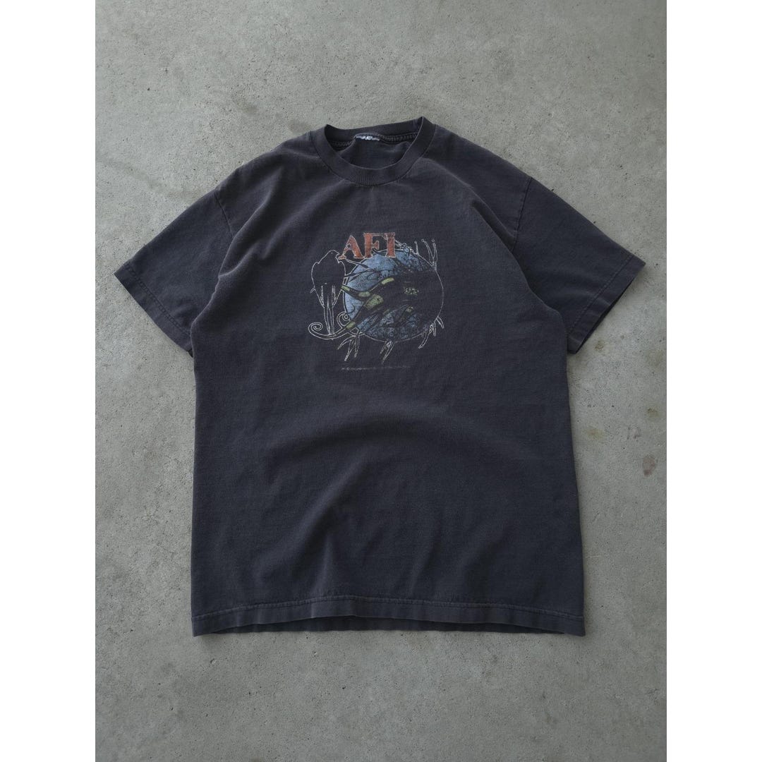 Vintage 2000s Y2K AFI Crow Sing the Sorrow Faded Black Band T-shirt ...