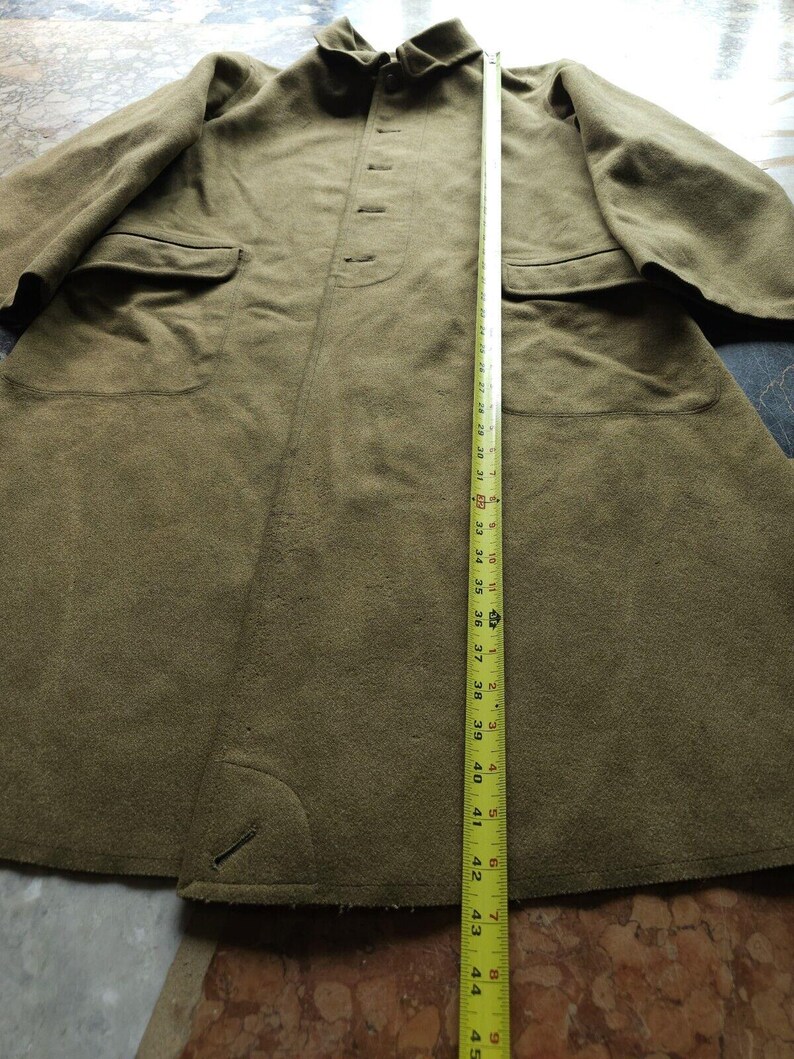 Vintage 1940s WW2 Imperial Japanese Army Wool Overcoat Military Men's ...
