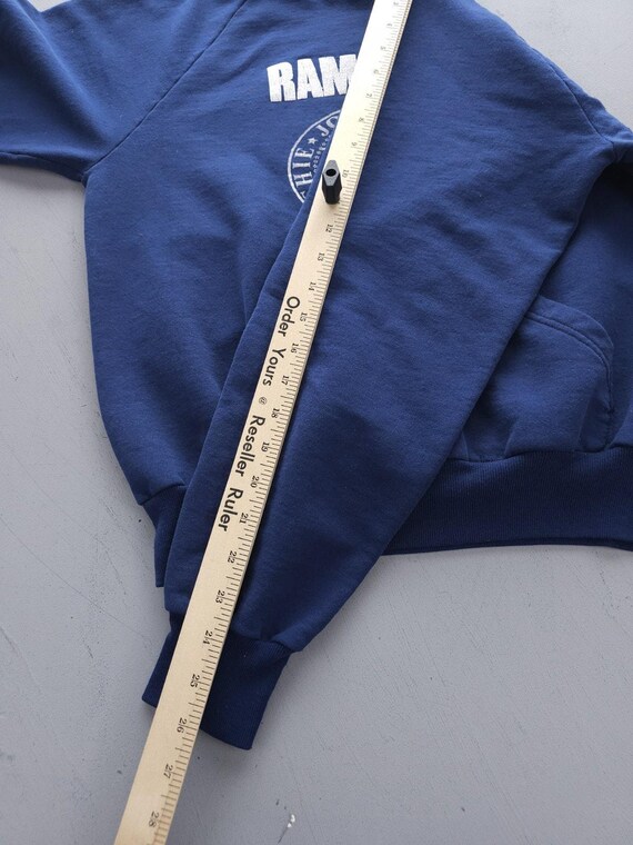 Vintage 1980s The Ramones Punk Band Blue Hoodie Sweat… - Gem
