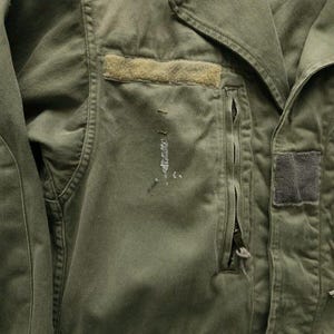 Vintage 1960s French Army M-64 Military Field Jacket Sadivoc Small OD ...
