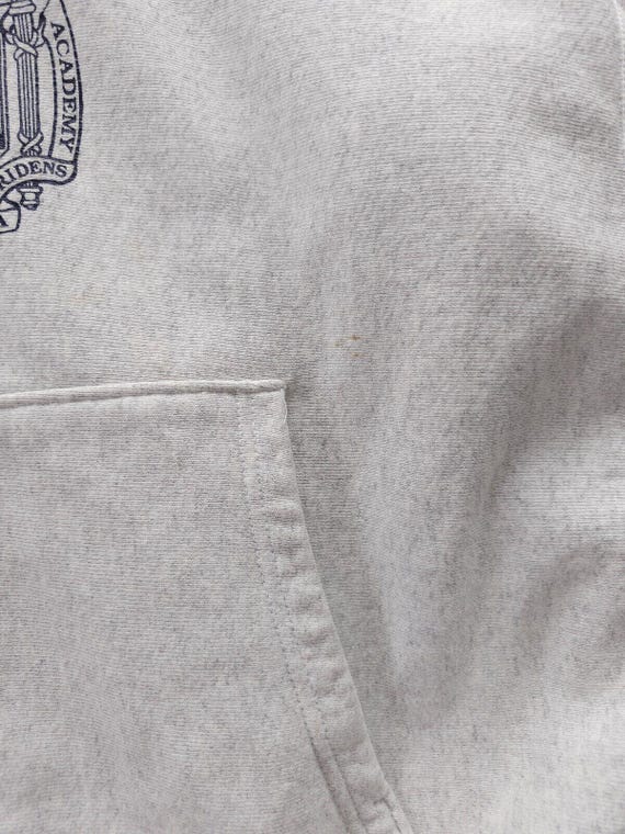 Vintage 90s USN Navy Grey Reverse Weave Hoodie Sweats… - Gem