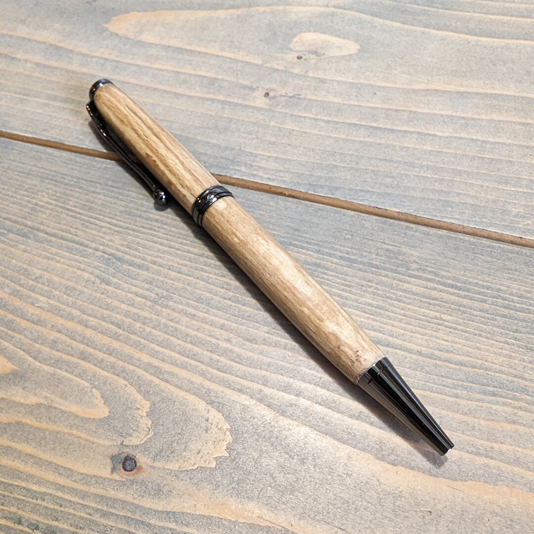Handcrafted Wooden Pen With Spalted Red Oak Wood Executive Streamline ...