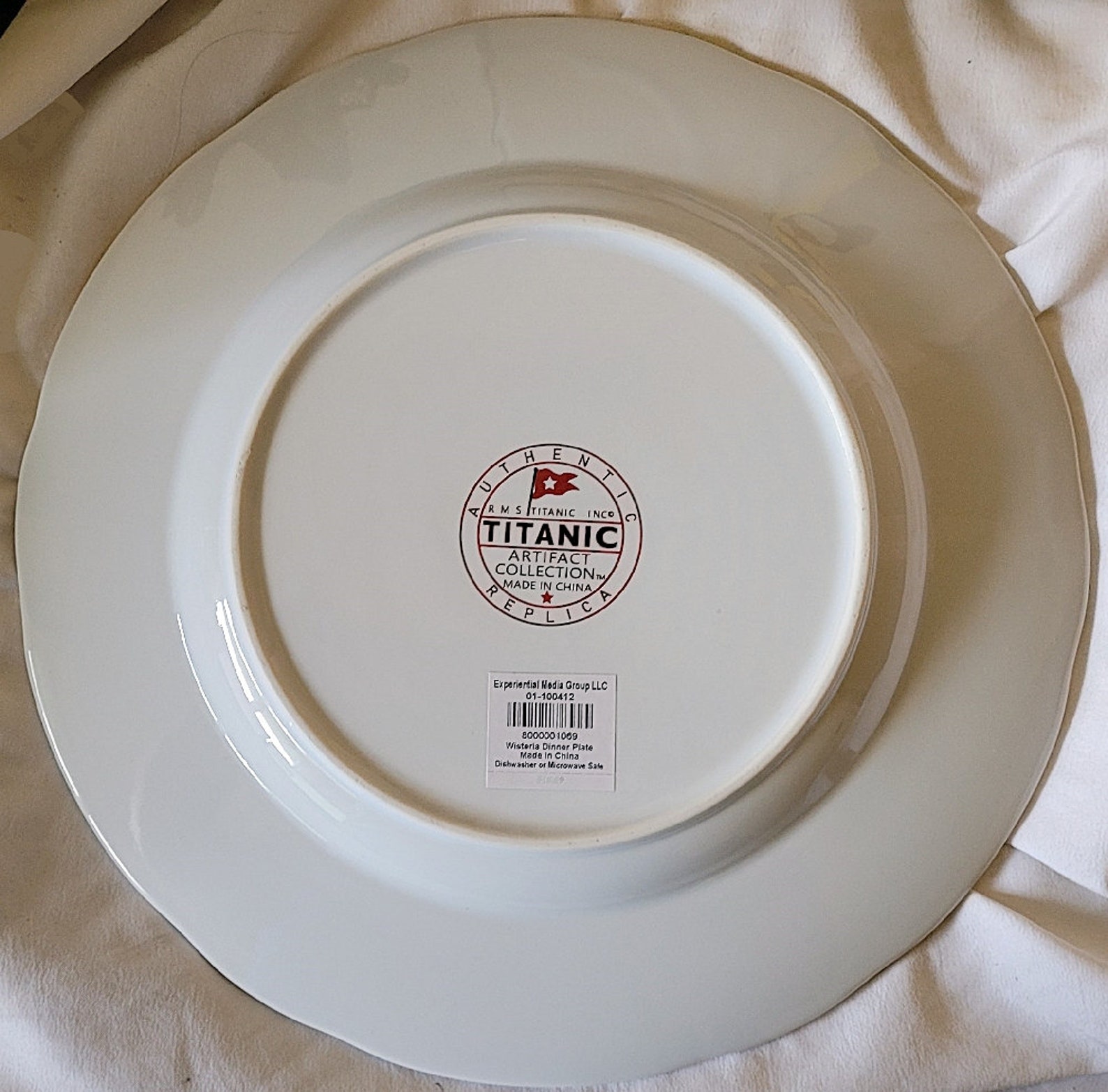 RMS Titanic 1st Class Wisteria Dinner Plate Authentic Replica - Etsy