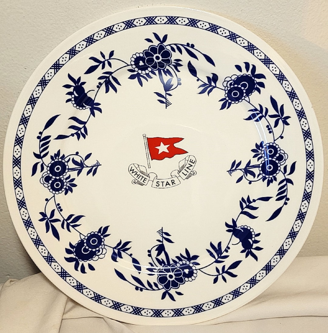 RMS Titanic 2nd Class Authentic Replica 11 Dinner Plate - Etsy Portugal