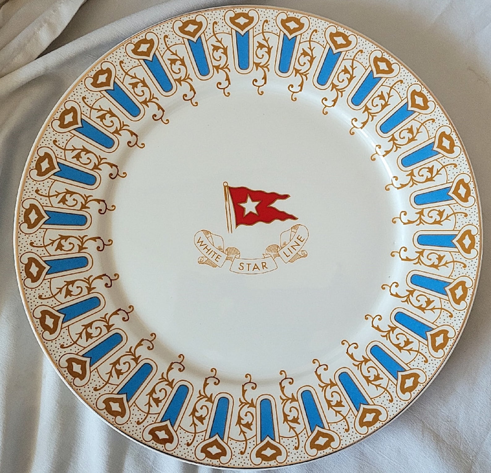 RMS Titanic 1st Class Wisteria Dinner Plate Authentic Replica - Etsy