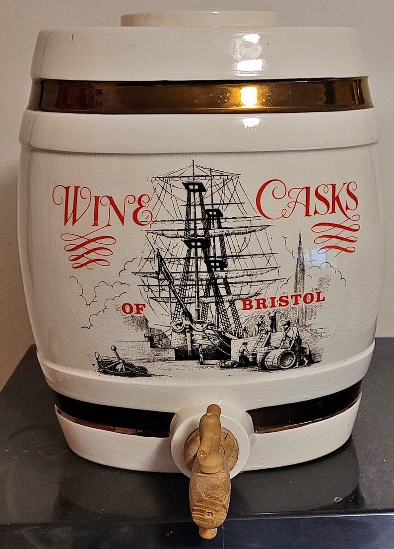 Vintage Large Crown Devon Fieldings Wine Casks of Bristol Barrel Keg - Etsy