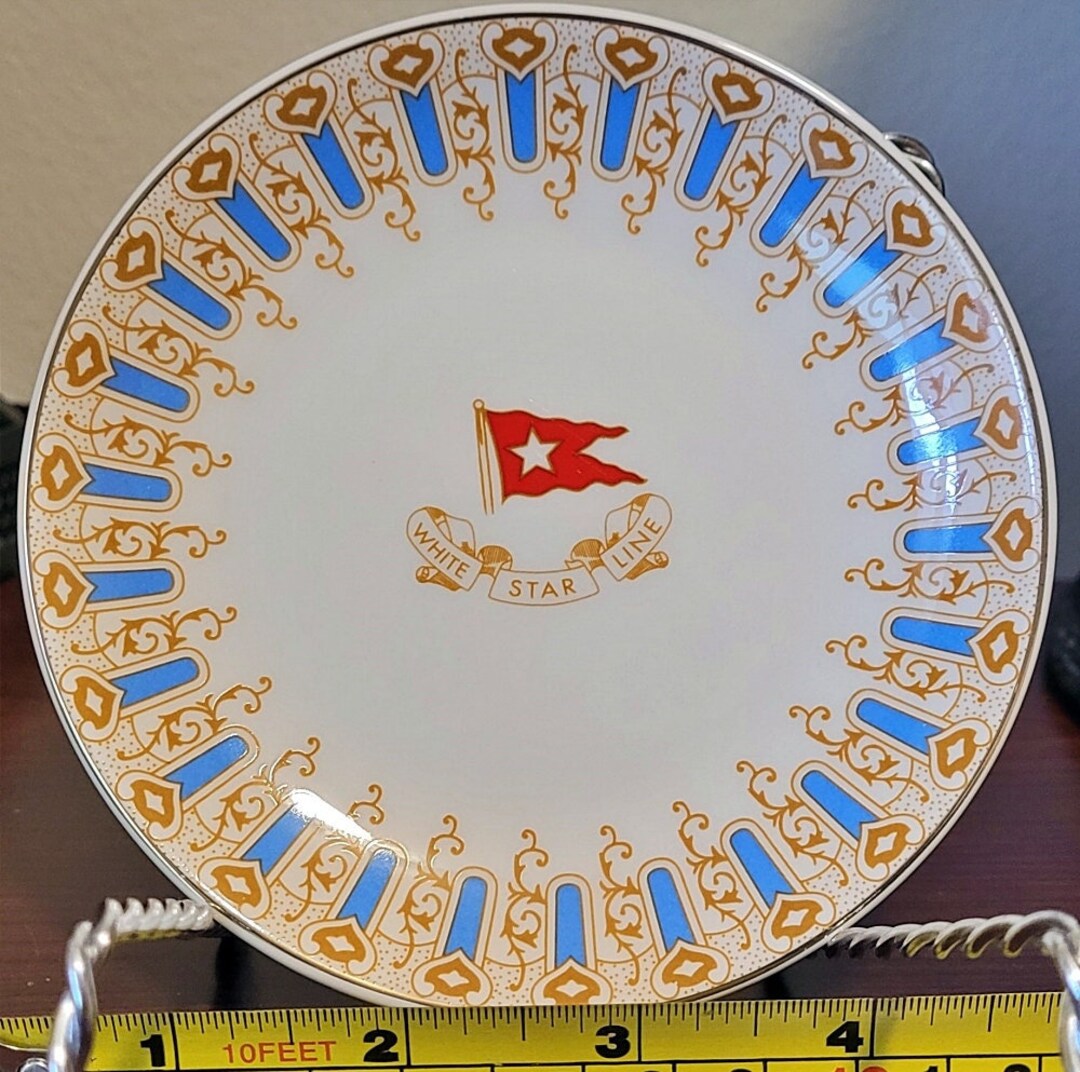 RMS Titanic 1st Class 5 Wisteria Hors D'oeuvre Plate Authentic Replica ...
