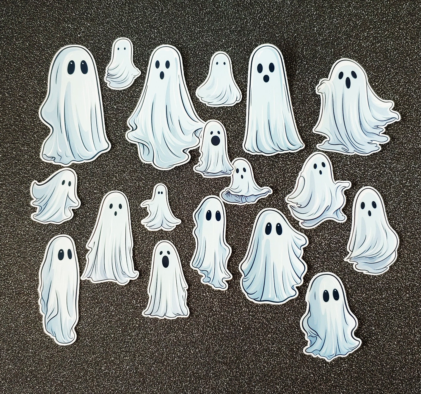 Ghost Sticker Pack Set of 18 Stickers Halloween Stickers Ghoul Sticker ...
