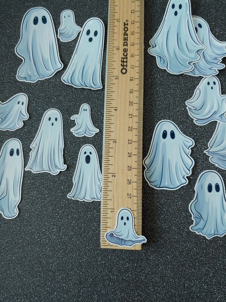 Ghost Sticker Pack Set of 18 Stickers Halloween Stickers Ghoul Sticker ...