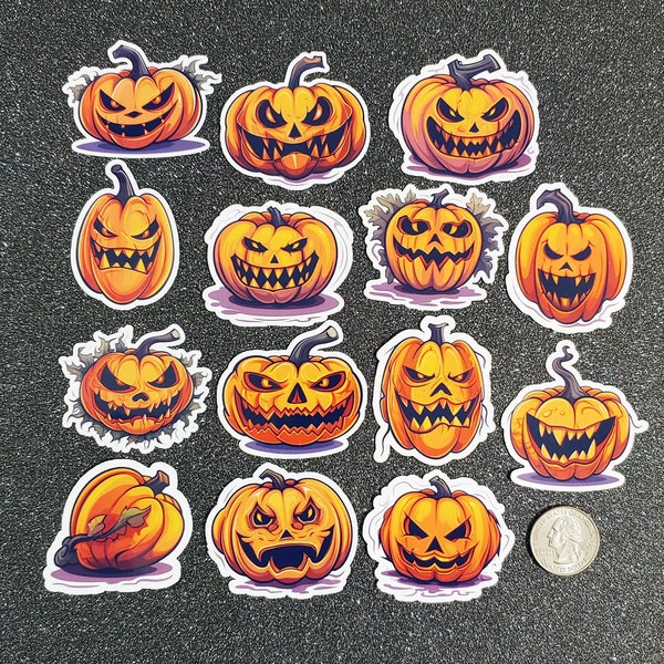 Small Pumpkin Stickers - Etsy