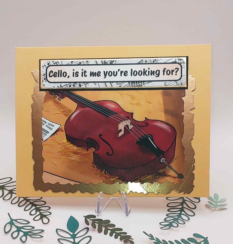 Handmade Far Side Greeting Card / Recycled Calendar / Unique One-of-a ...