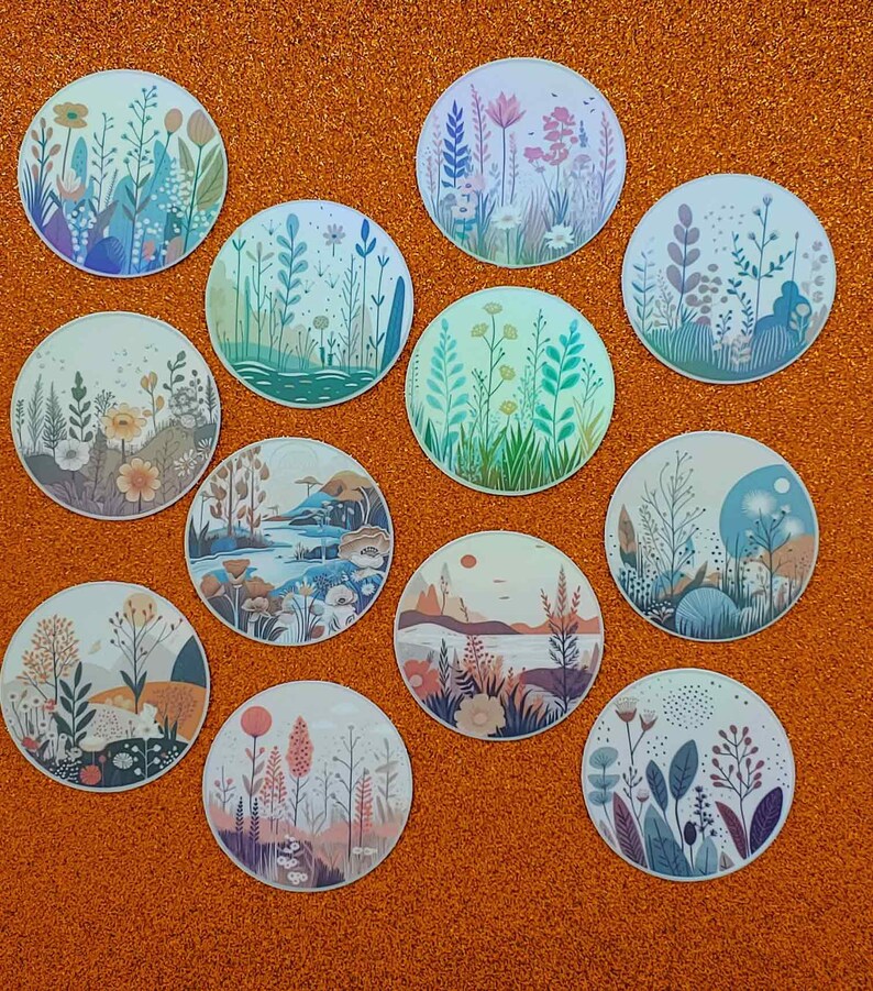 Cottagecore Garden Sticker Pack Set of 12 Stickers Plant - Etsy