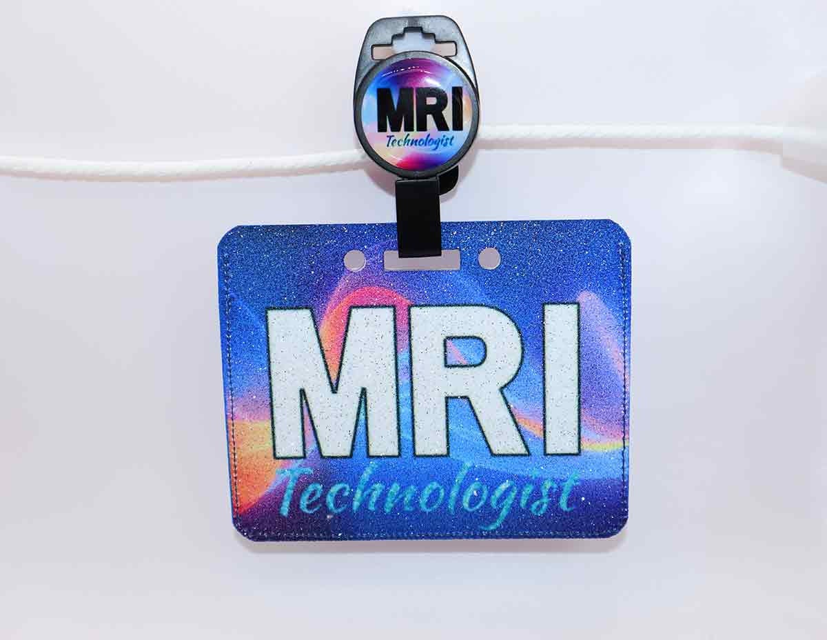 MRI Badge Holder and Badge Reel Button Non Ferrous MRI Safe Badge ...
