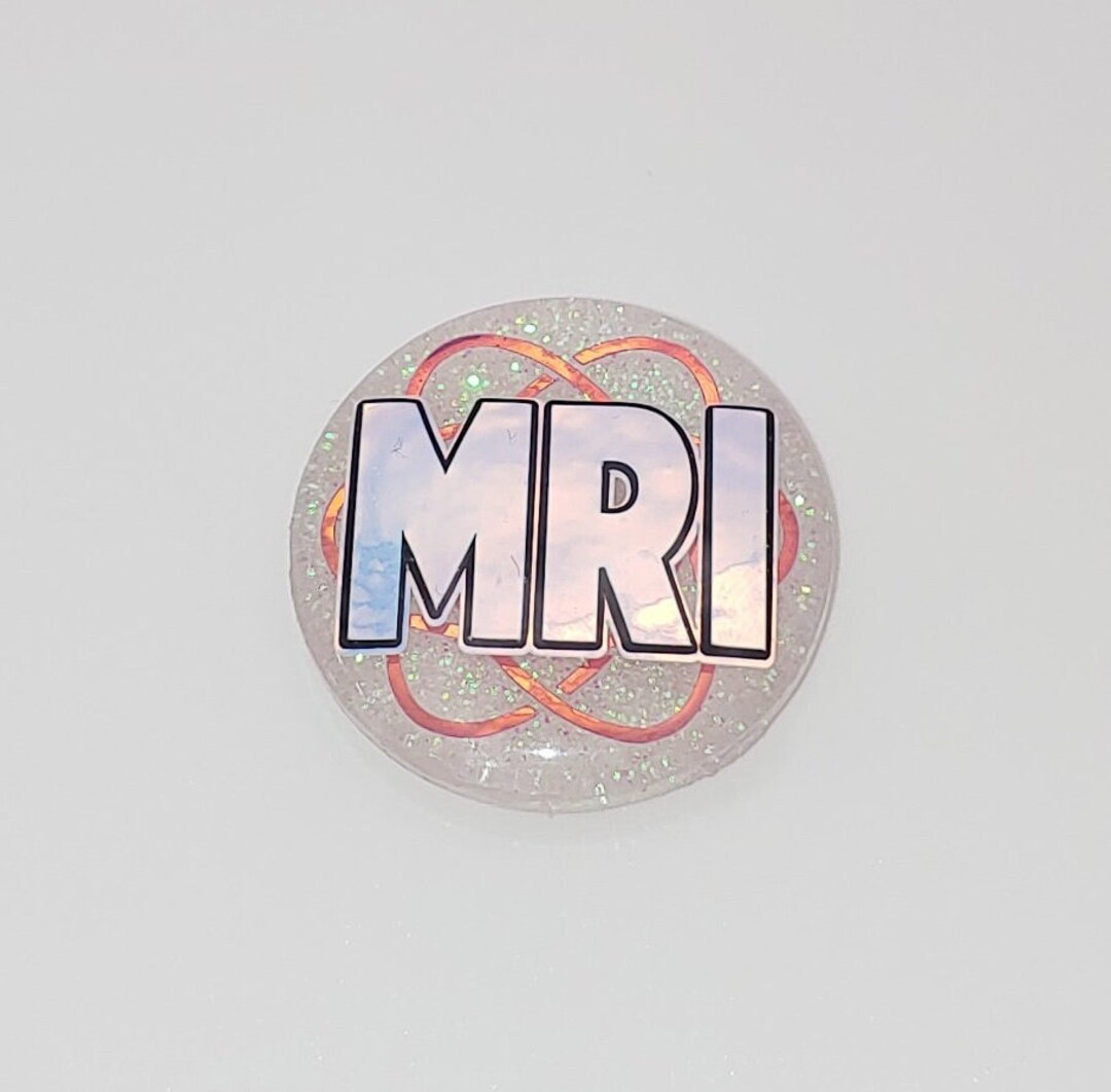 MRI and Atom Badge Reel Button Non-ferrous, Mri-safe Badge Accessory - Etsy