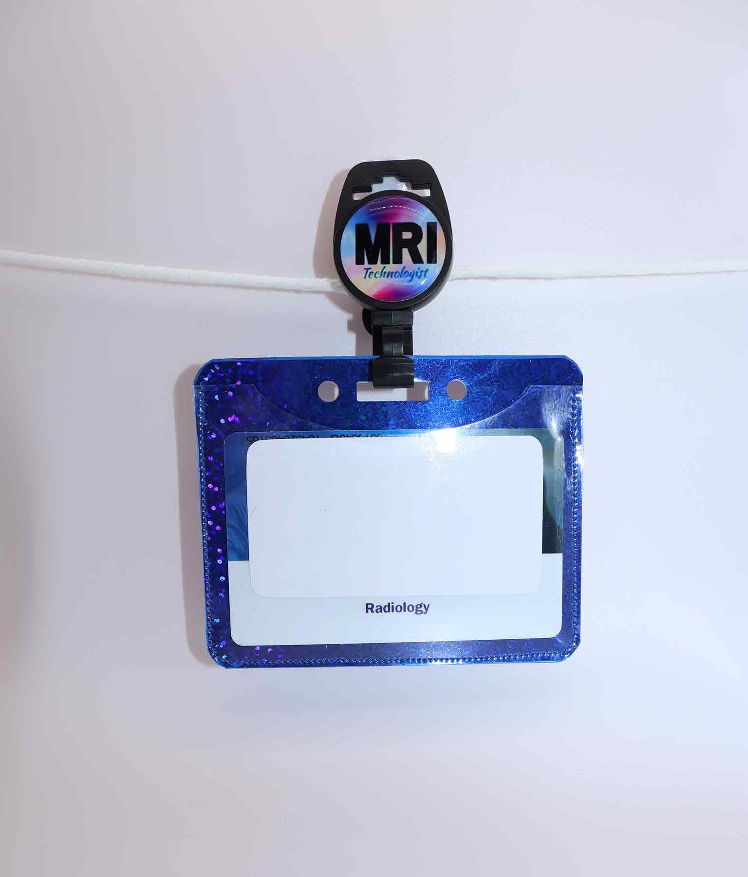 MRI Badge Holder and Badge Reel Button | Non Ferrous MRI Safe Badge ...