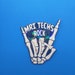 MRI TECHS ROCK Skeleton Hand Sticker | Holographic Vinyl Decal for ...