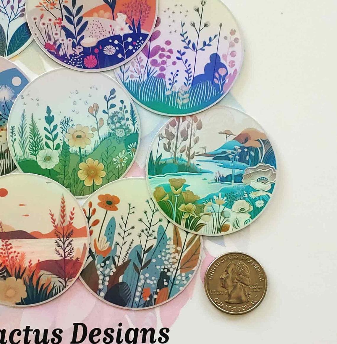 Cottagecore Garden Sticker Pack Set of 12 Stickers Plant - Etsy
