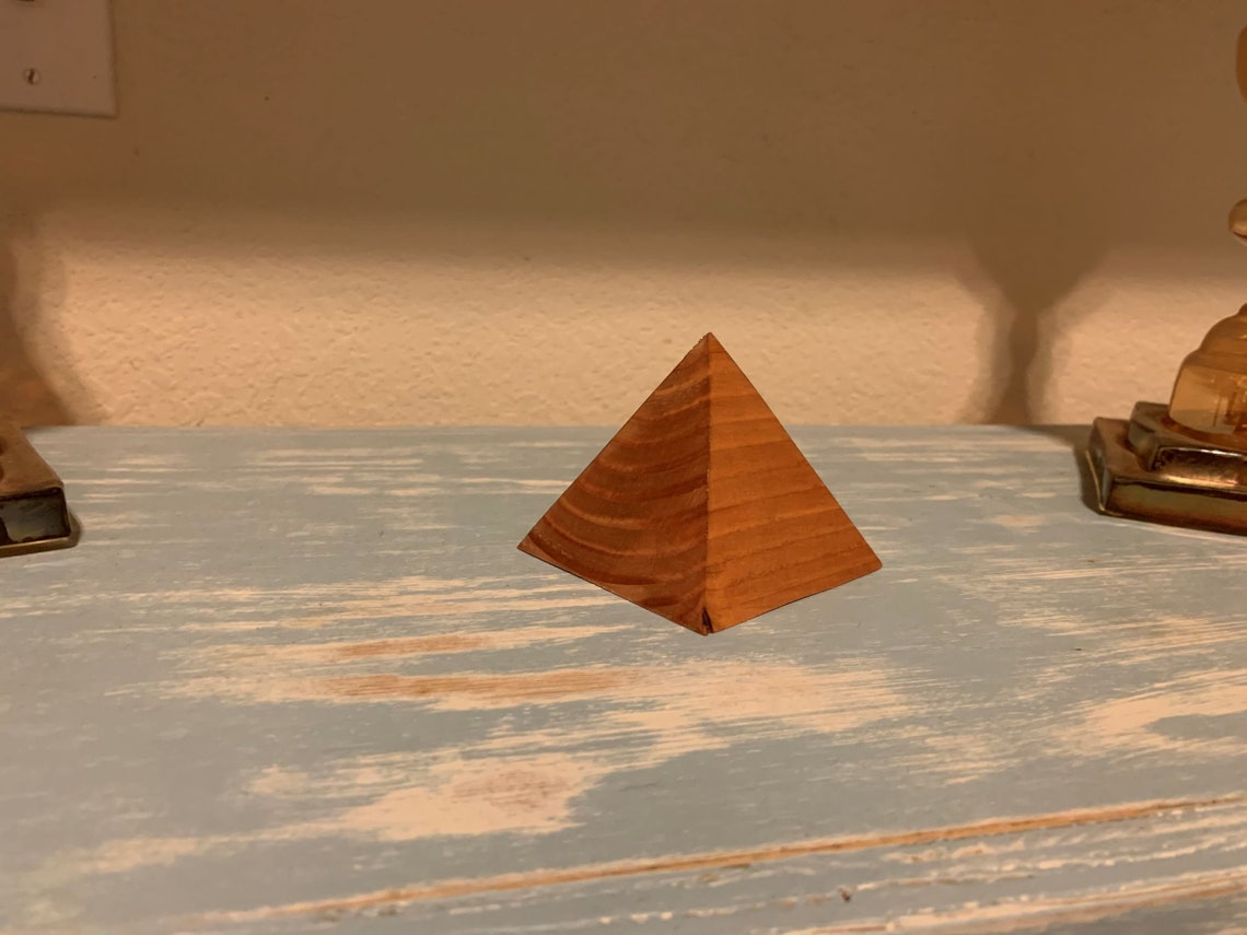 Wood Pyramid Block Pyramid Blocks Wood Pyramid Wood Blocks | Etsy