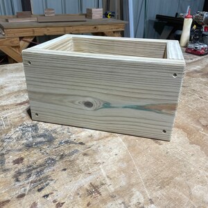 Planter Box, Outdoor Wooden Planter Box, Wood Planter Box, Pine Planter ...