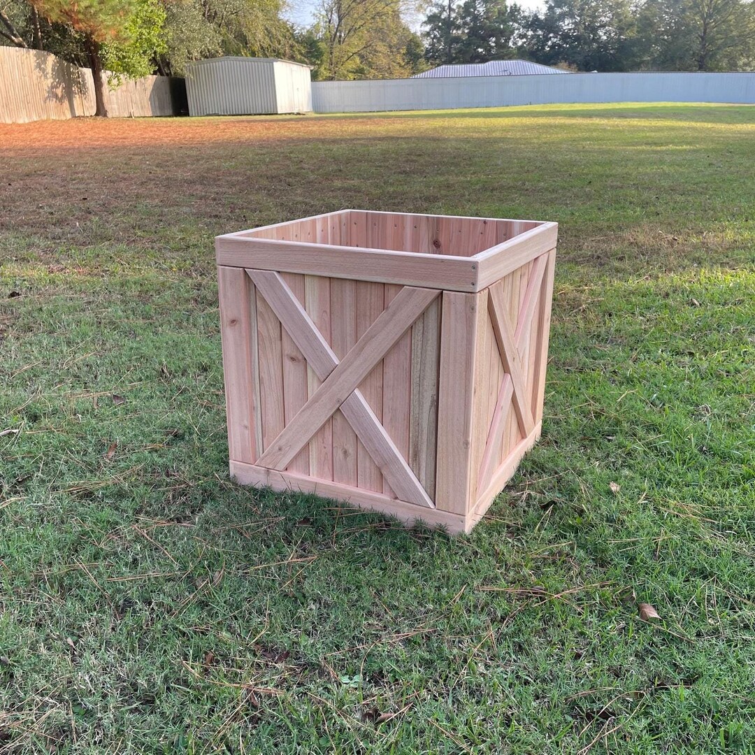 Cedar Planter Box, Cedar Planter, Planter Box, Raised Garden Box, Patio ...