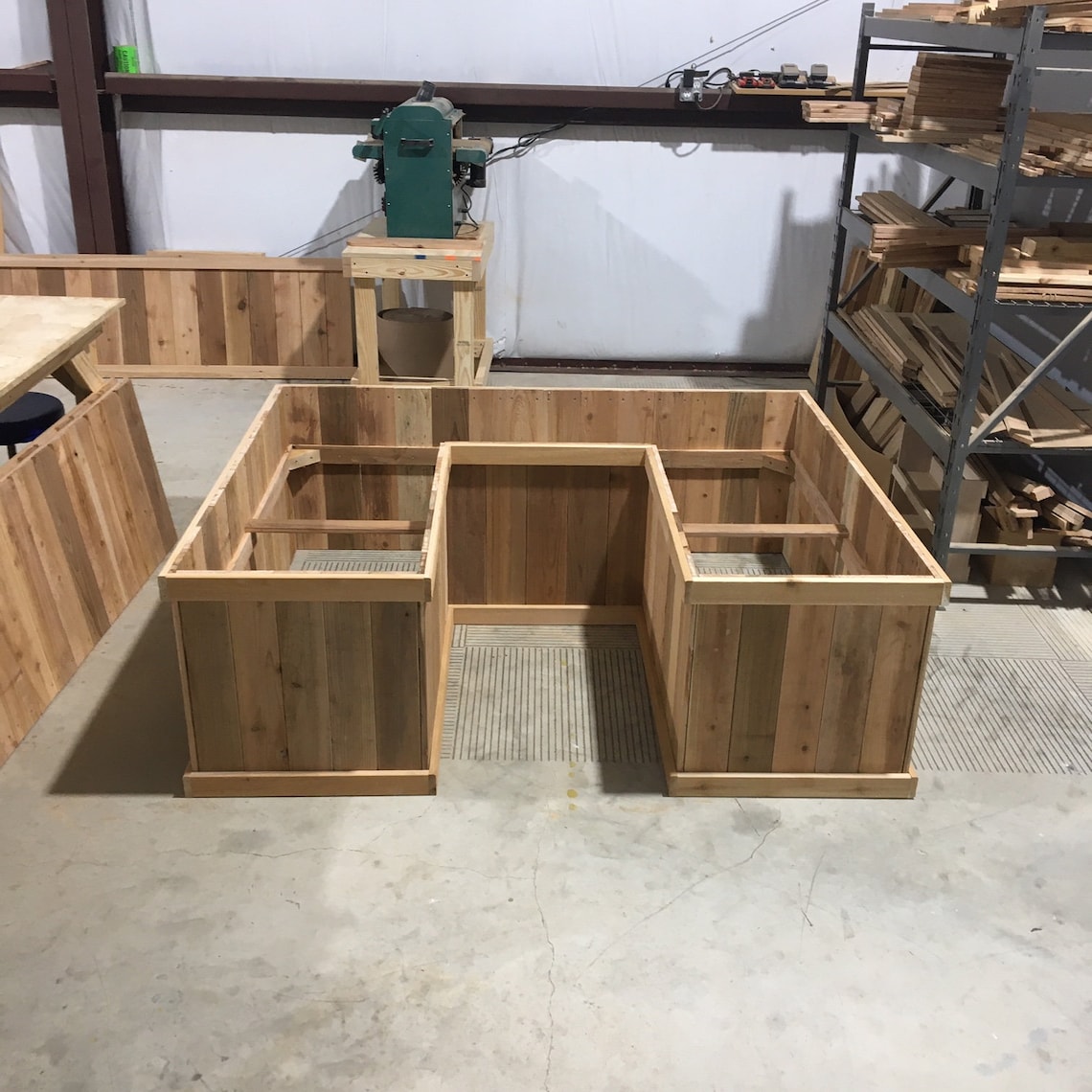 Cedar U-shape Planter Box: Raised Garden Bed - Etsy