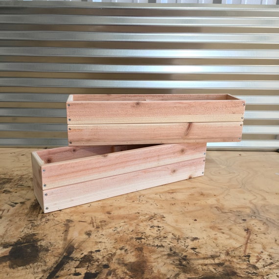 Planter Box Cedar Planter Box Window Box Cedar Window Box - Etsy